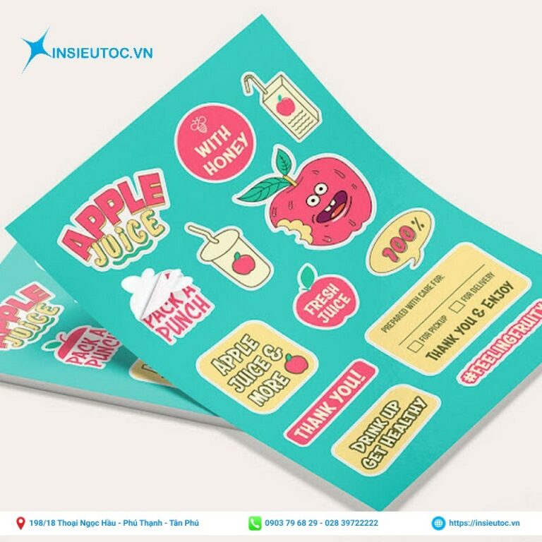 In Sticker Giá Rẻ, In Decal Sticker Đẹp tại HCM