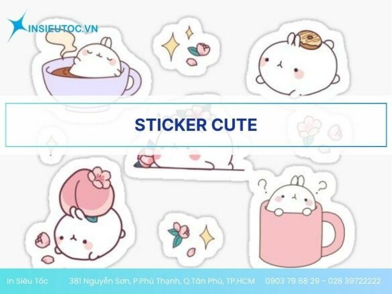 99+ Mẫu sticker cute, dễ thương được ưa chuộng - In Siêu Tốc