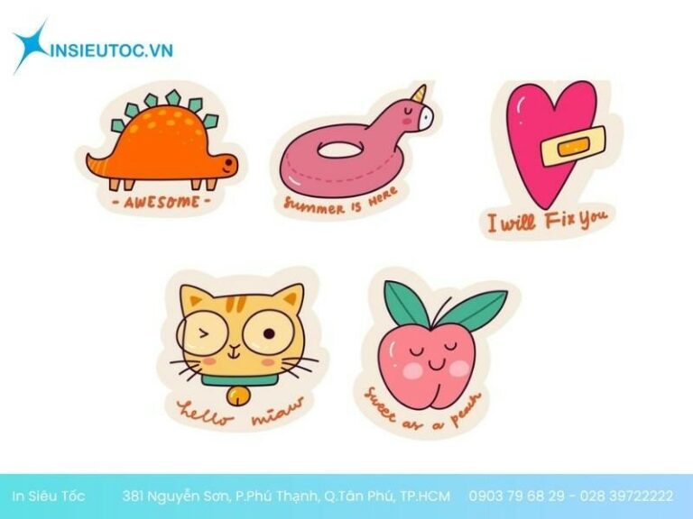 99+ Mẫu sticker cute, dễ thương được ưa chuộng - In Siêu Tốc