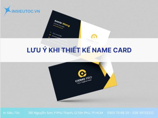 5 lưu ý khi thiết kế name card bạn nhất định phải biết