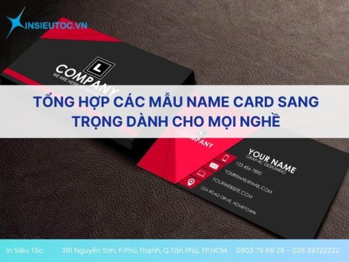 40+ mẫu name card sang trọng, đẹp và đa dạng nhiều ngành nghề